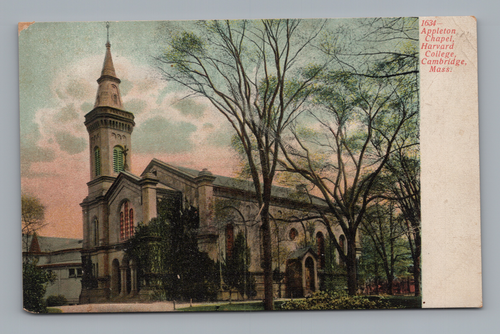 Postcard Appleton Chapel Harvard College Cambridge Mass. *A3225 | eBay