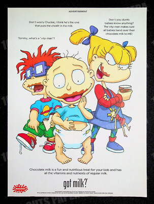Rugrats Got Milk? Nickelodeon 1999 Trade Print Magazine Ad Poster ...