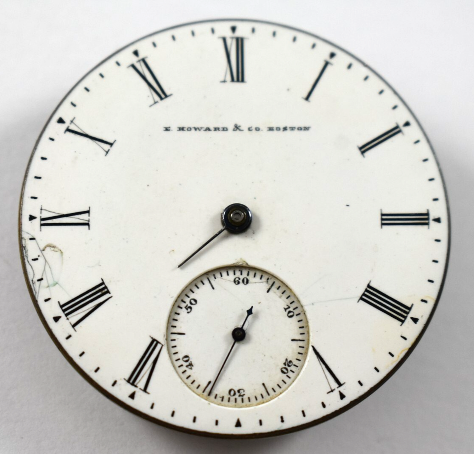 1871 E.Howard Series III N Size 15J KW/KS Pocket Watch Movement lot.fh ...