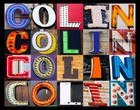 COLIN Name Poster featuring photos of actual sign letters | eBay