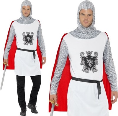 Mens Knight Fancy Dress Costume Historical knight Outfit by Smiffys | eBay