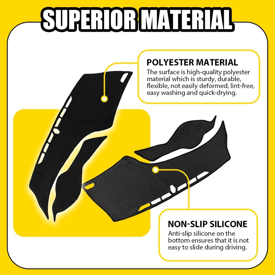 Fits 2012-15 Honda Civic Dashmat Dash Cover Dashboard Mat Car Interior ...