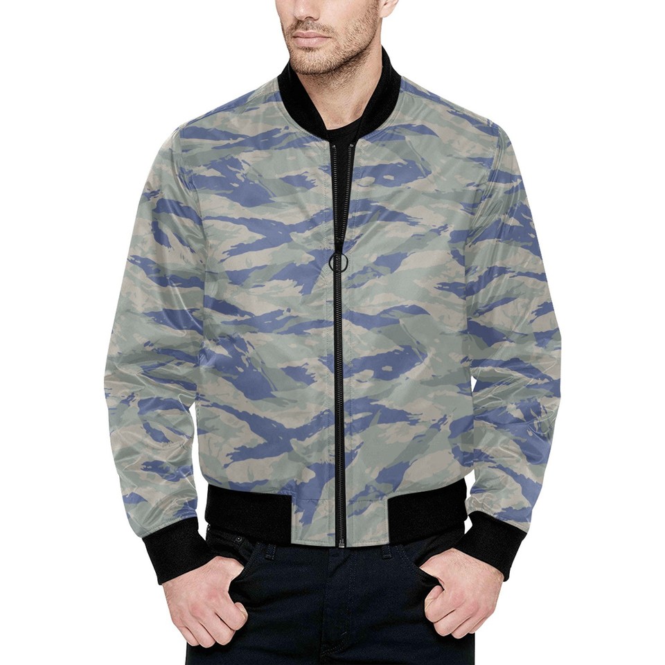 Greece AirForce Lizard v2 Camouflage Men's Quilted Bomber Jacket | eBay