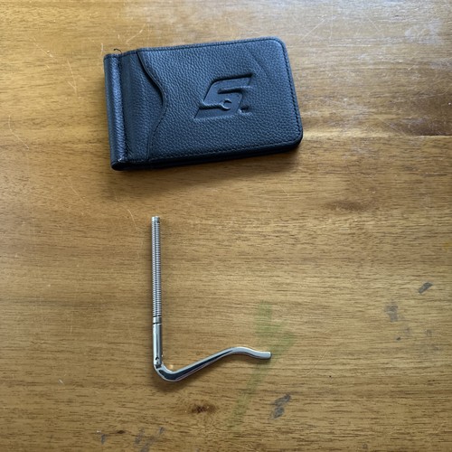 Snap On Tools Money Clip Bi-Fold Wallet Wrench Logo Black Leather Men’s ...