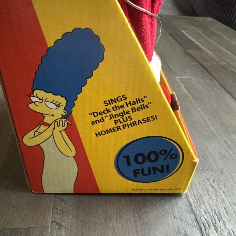 The Simpsons 2004 Mini Dancing Holiday Homer Simpson Santa Gemmy | eBay
