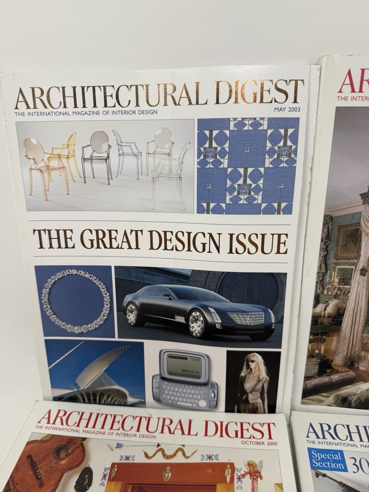 Architectural Digest Magazines Interior Design Ads Dated 2003 & 2005 ...