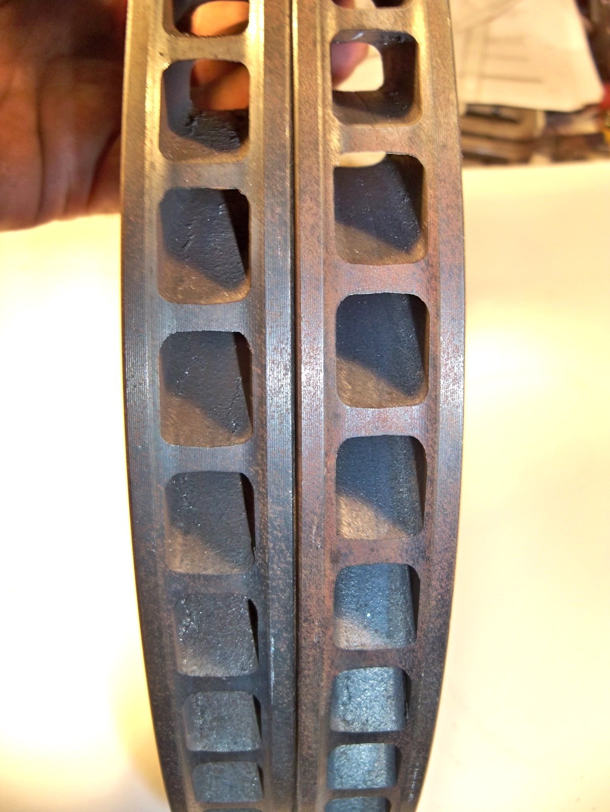 AP speedway front rotors CP6565 180 & 181 1" thick 12 7/8" OD NICE ...