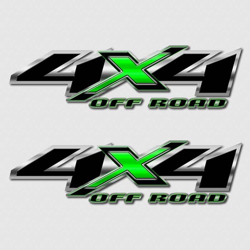 Green 4x4 Silverado Truck Sticker Off Road Decal for Chevy GMC Hulk ...