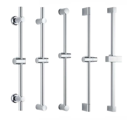 Shower Riser Rail Kit Slider Adjustable Chrome Head Holder Bracket ...
