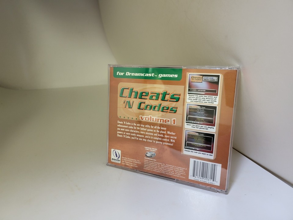 interact GameShark Cheats 'N Codes Volume 1 for Dreamcast CIB Complete ...