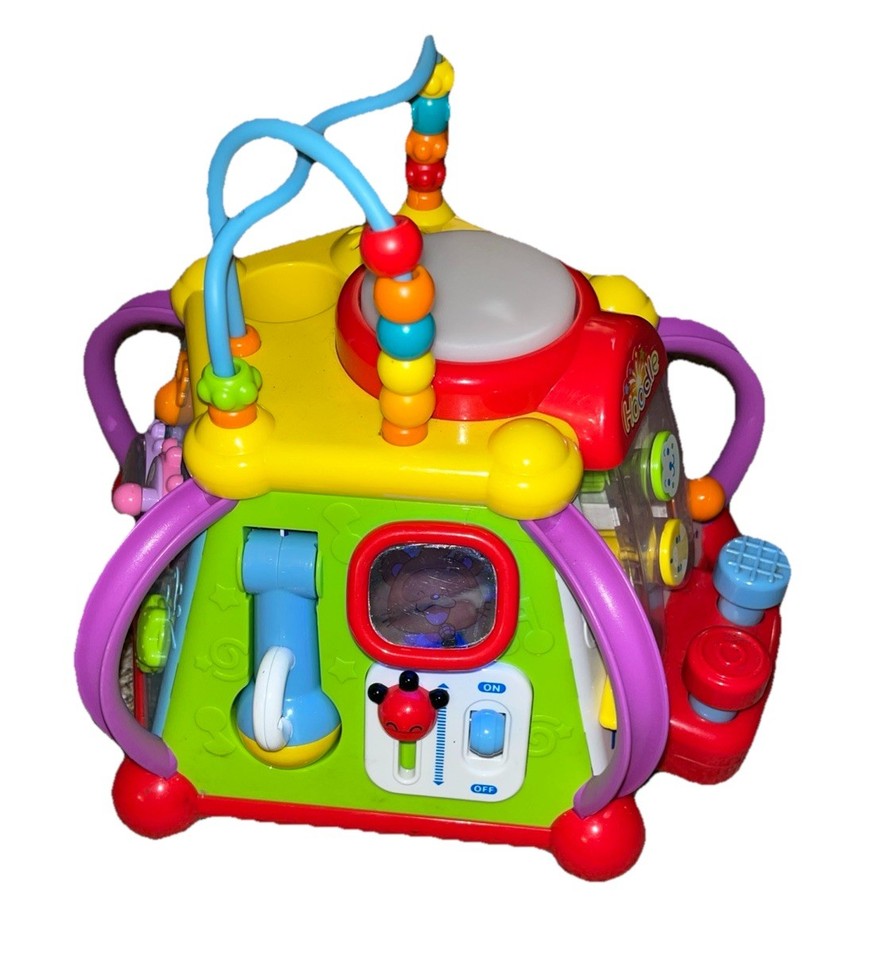 WolVol Musical Activity Cube Toddler Baby Play Center Learning Skills ...