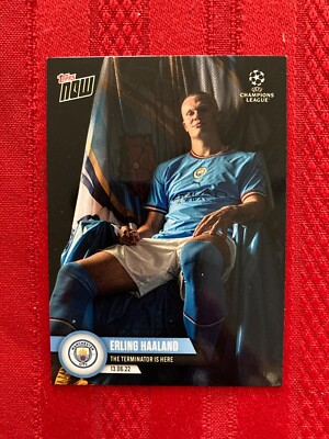 2022-2023 Topps NOW Erling Haaland rookie soccer card / NM/MT / RC ...
