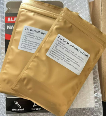 2 Pcs Nano Sparkle Cloth for Car Scratches Remover Magic Wipe Clean ...