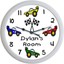 Race Car Custom Personalized Wall Clock Child Transportation NASCAR ...