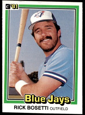 1981 Donruss 152 Rick Bosetti Toronto Blue Jays Baseball Card | eBay