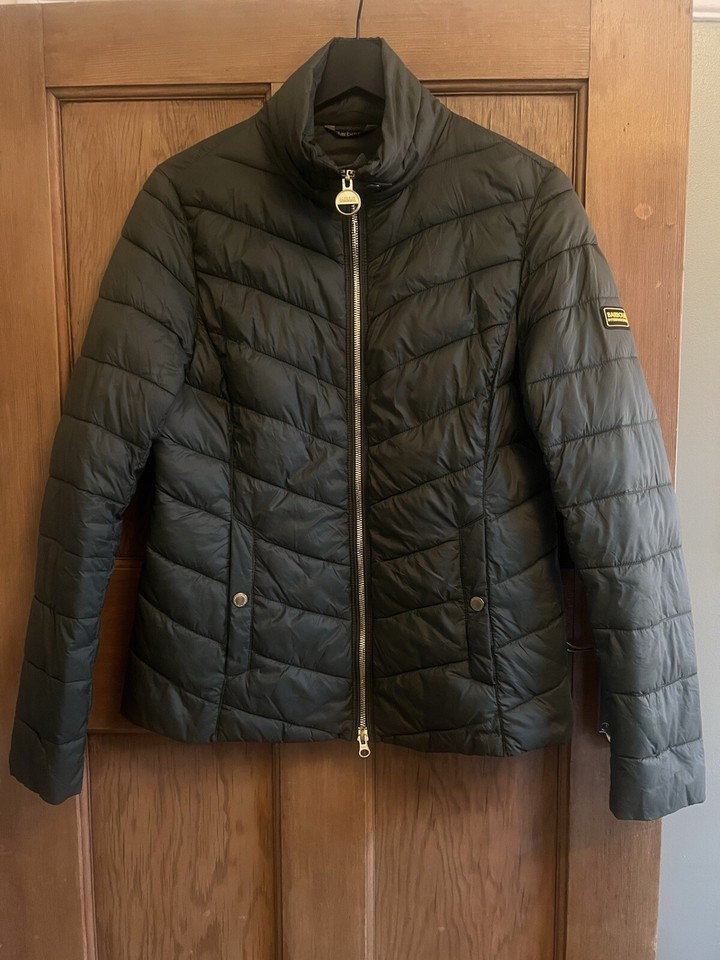 BARBOUR Coat QUILTED Jacket - UK12 Green - Fibre down - Women’s | eBay UK