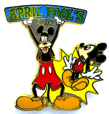 2002 DISNEY Trading Pin - GOOFY and MICKEY MOUSE - APRIL FOOLS Day | eBay