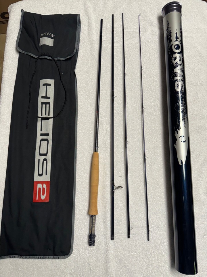 Orvis Helios 2 Fly Fishing Rod. 9' 8wt. Mid-Flex. W/ Tube & Sock NEVER ...