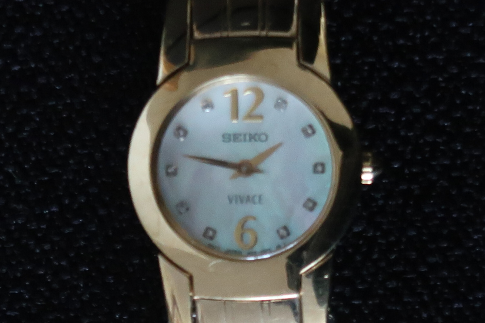 SEIKO VIVACE 1N00 0CM0 LADIES WATCH DIAMOND AND MOTHE… - Gem