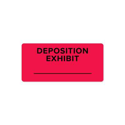 Exhibit Stickers - Deposition Exhibit Labels - 2x1 Labels | eBay