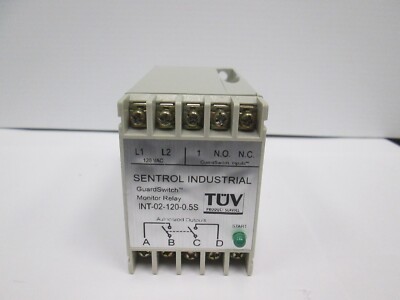 SENTROL INDUSTRIES GUARD SWITCH MONITOR RELAY, INT-02-120-0.5S | eBay