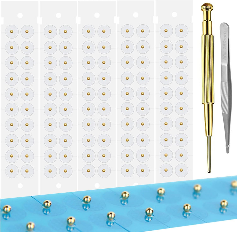 Ear Seeds Acupuncture Kit - 100 Pieces - Acupressure with Ears Seed ...
