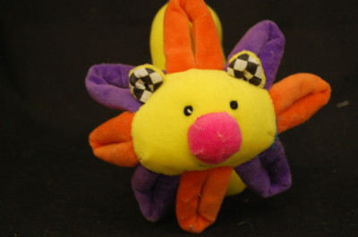 Yellow Lion Baby Crinkle Rattler Toy 6" Plush Stuffed Lovey Dolly Inc ...