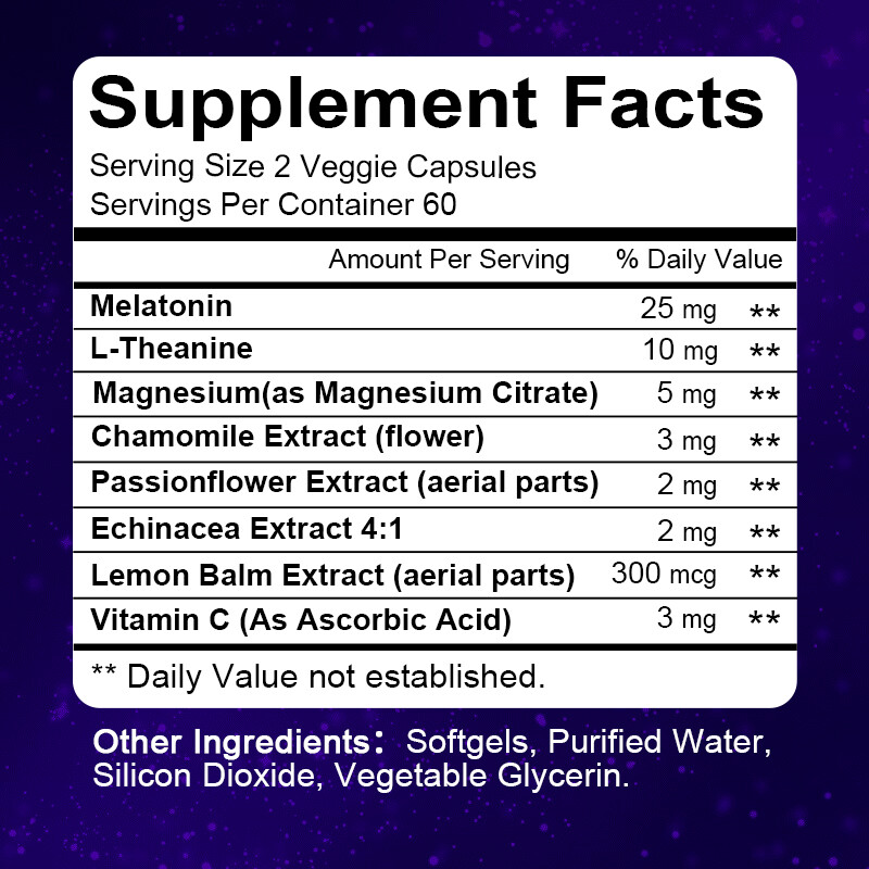 Melatonin Plus Sleep Aid 50MG, Fall Asleep Fast and Stay Asleep ...