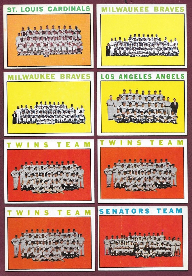 1964 Topps $1.79 / PICK Complete Your Set Commons Semis Stars Teams EX+ ...