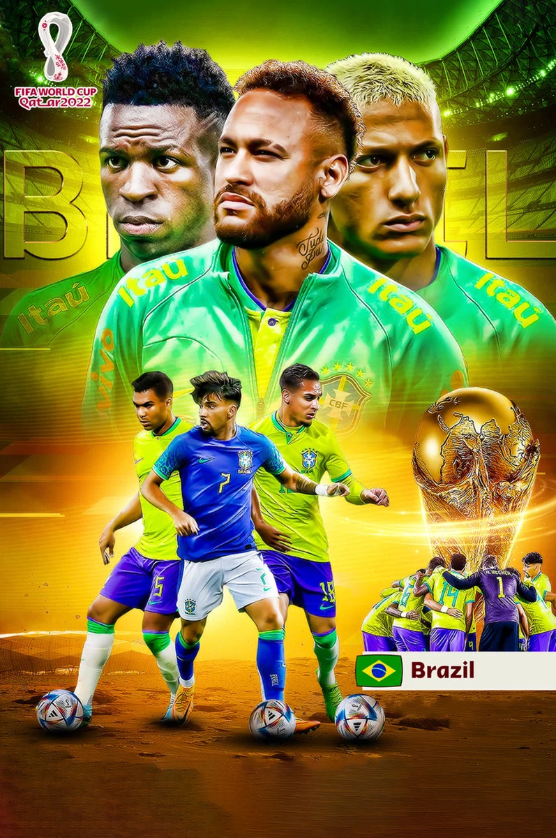 Brazil Football Team 2022 World Cup Wallpaper