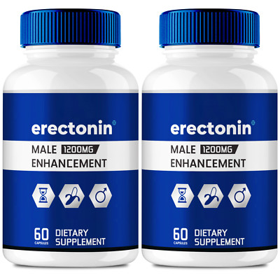(2 Pack) Erectonin Capsules HGW Men Supplement Extra Strength (120 ...