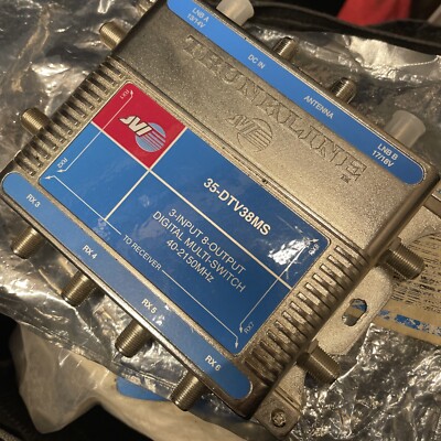 Genuine Trunkline JVI (35-TR38MS) Satellite Digital 8 Way Multi Switch ...