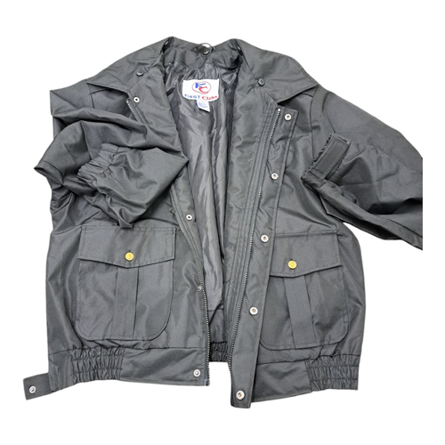 First Class Black Security Winter Jacket with removable liner | eBay