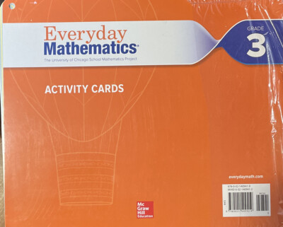 Everyday Mathematics McGraw-Hill Ed Grade 3 Activity Cards Opened ...