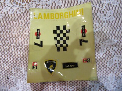 A320 Vintage Decal For Lamborghini Countach #7 LL 500DP Martini Decal ...