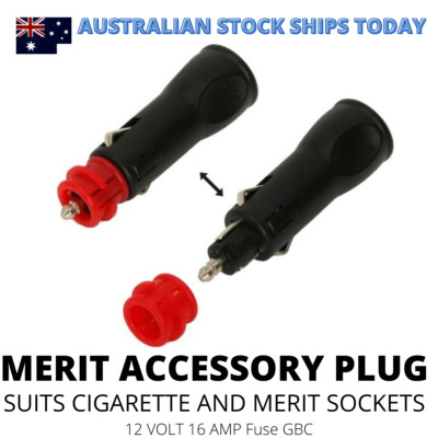 Merit Cigarette Accessories Lighter Plug Adaptor 12V 16A Caravan ...
