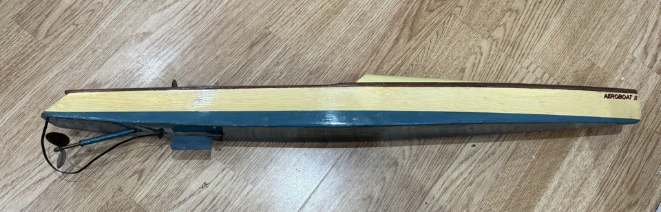 Rare hobbies Bowman Areoboat 2 Rubber Band Elastic Boat Speed Boat Live ...