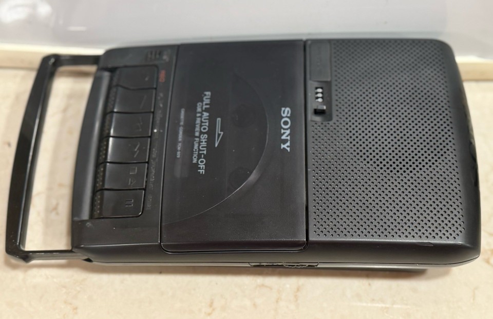 Sony Cassette Corder TCM-929 w/Power Adaptor w/carry handle TESTED ...