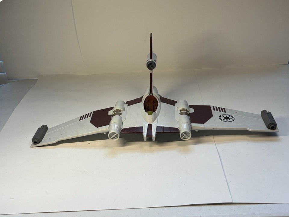 Star Wars The Clone Wars V-19 Torrent Starfighter Ship Incomplete | eBay