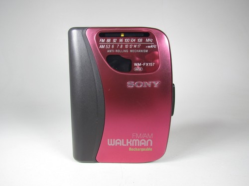 Sony Walkman WM-FX157 Radio Cassette Tape Player - Pink / Red - Retro ...