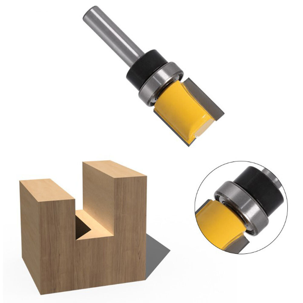 8mm Router Bit Straight Woodworking Milling Cutter Trimming Grooving ...