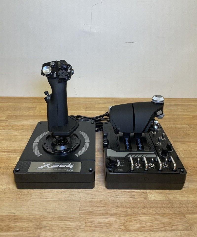 Logitech X56 H.o.t.a.s. RGB Throttle and Stick Simulation Controller ...