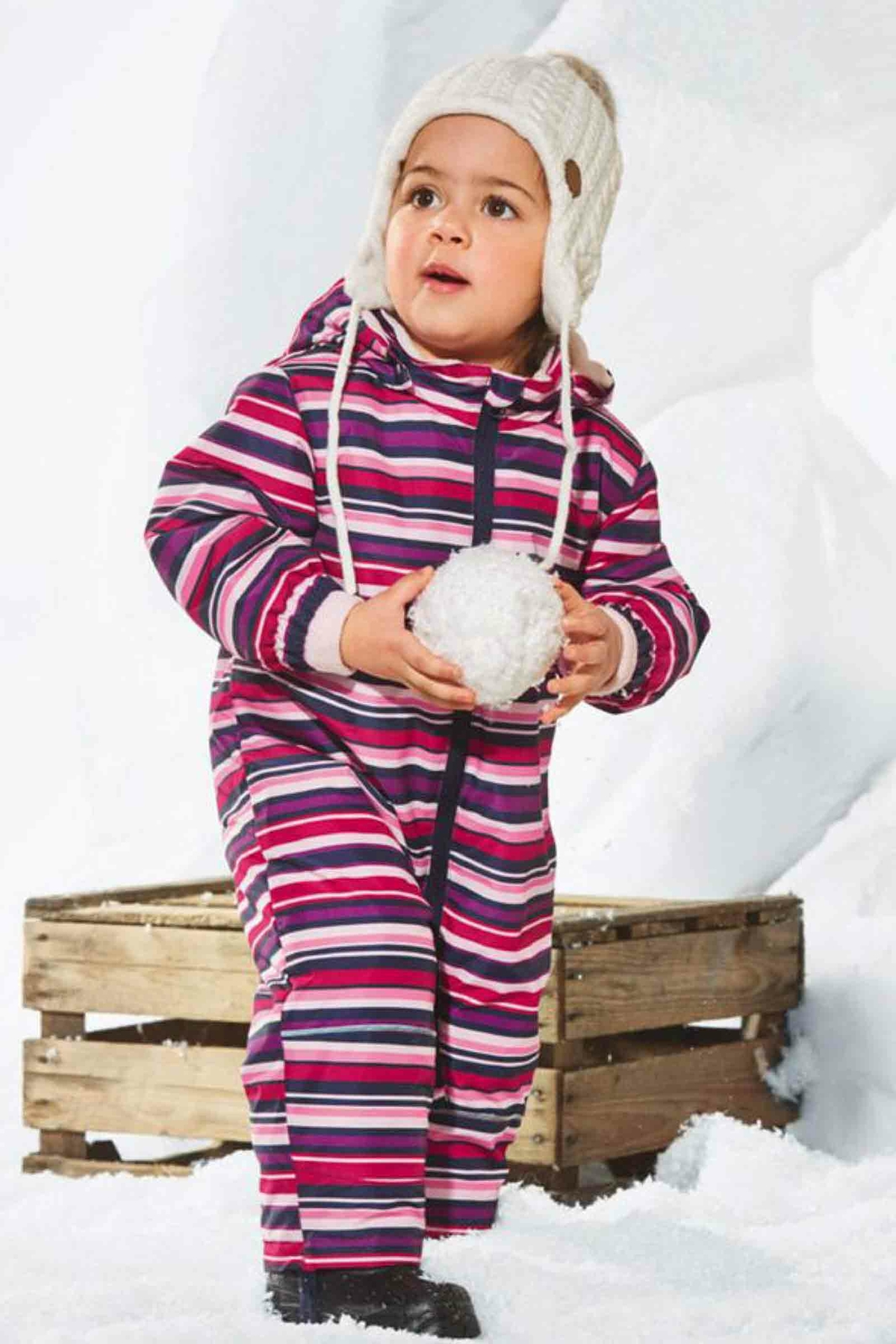 Lupilumädchenwinter Overallschneeanzugwarmweichkapuzestulpenstegbaby Ebay