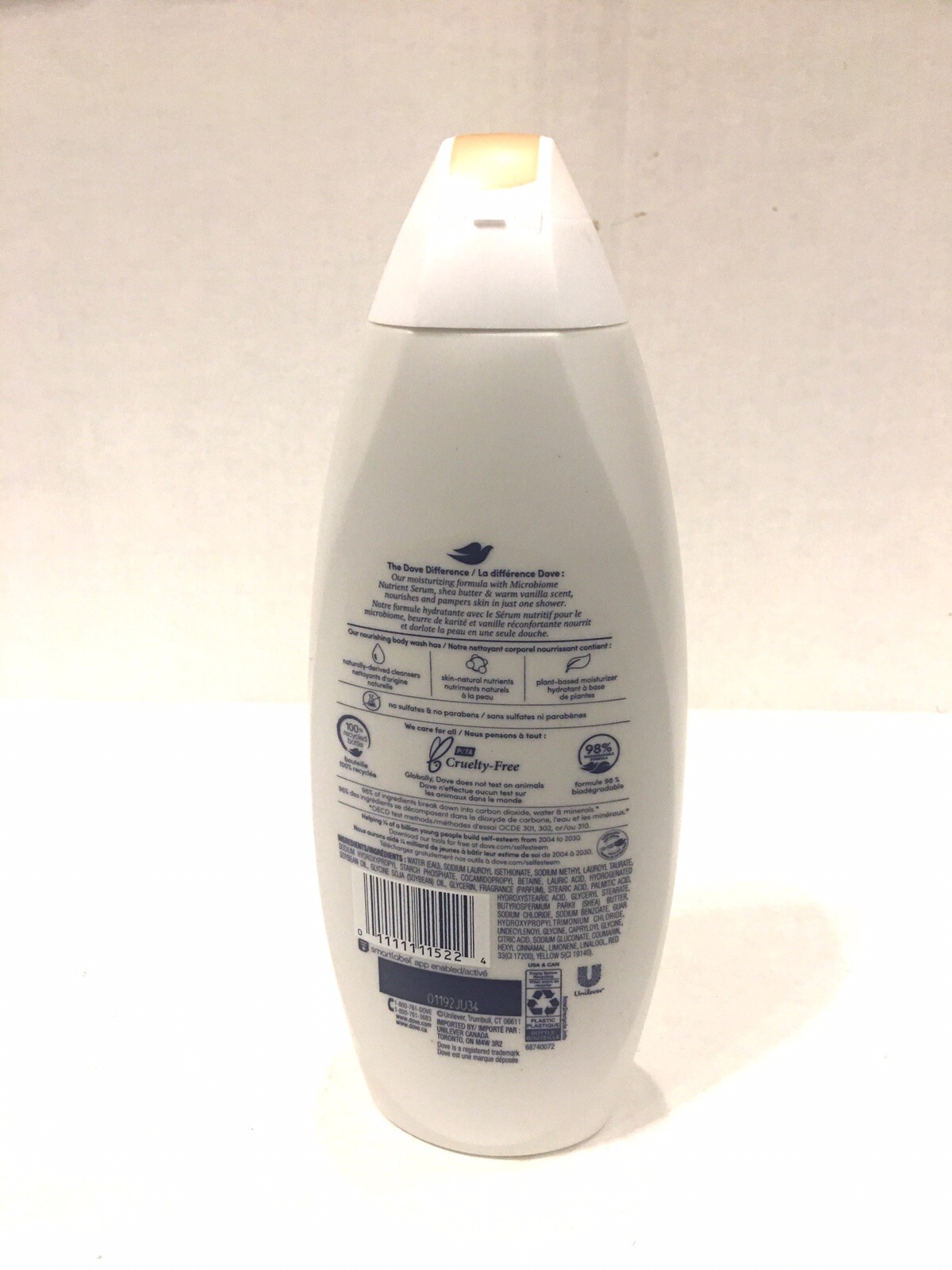 Dove Purely Pampering Nourishing Body Wash Nutrium Shea Butter Warm ...