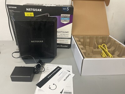 NETGEAR Nighthawk C7000v2 AC1900 Wi-Fi Cable Modem Router 748926500432 ...