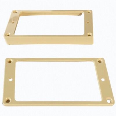 NEW Humbucker Pickup Ring Set Neck and Bridge - Curved Tapered Les Paul ...