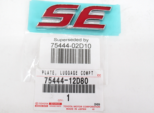 Genuine OEM Toyota 75444-02D10 "SE" Rear Nameplate 2020-2022 Corolla | eBay
