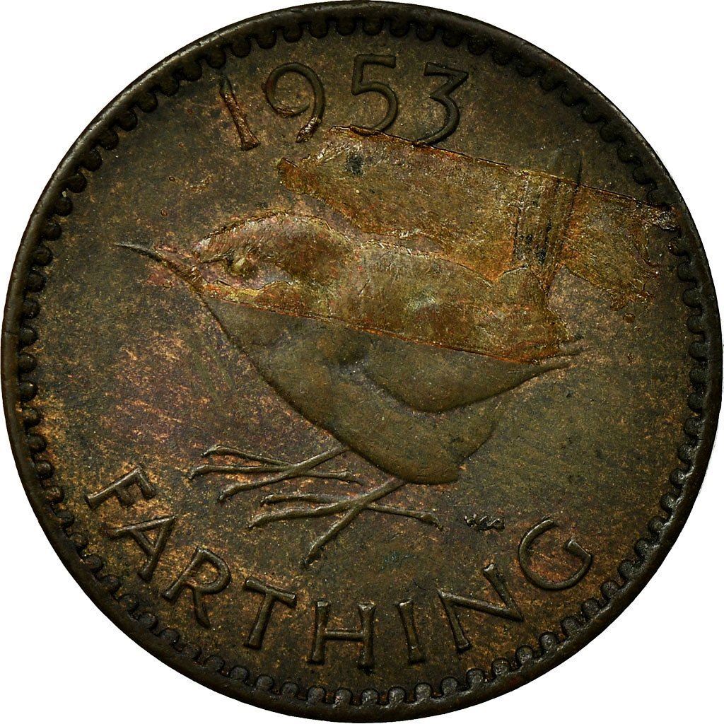 United Kingdom Coin 1 Farthing | Elizabeth II 1st portrait | 1953 | eBay