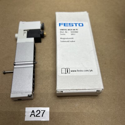 NIB Festo 533342 Model VMPA1-M1H-M-PI Air Solenoid Valve: 5/2, 24VDC ...