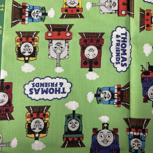 1/2 Yard 18x 42”. Thomas The Train fabric All Aboard - Green - 100% ...